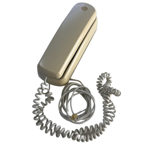 Other | Vintage Ge Beigewhite Wall Or Desk Phone Push Button Ringer ...